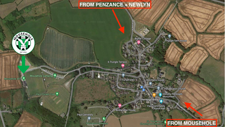 DIRECTIONS - MOUSEHOLE AFC
