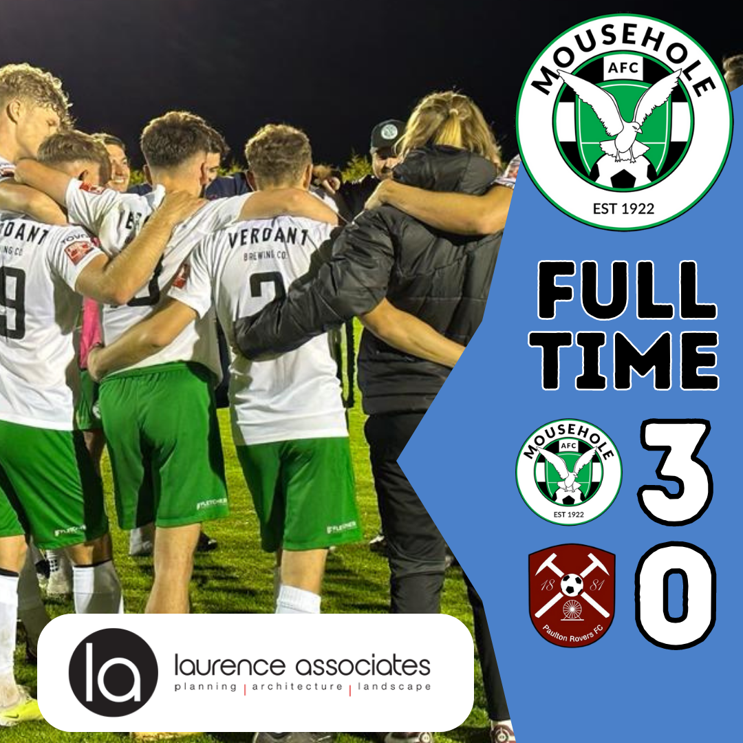 VIDEO AND MATCH REPORT: MOUSEHOLE 3 - 0 PAULTON - MOUSEHOLE AFC