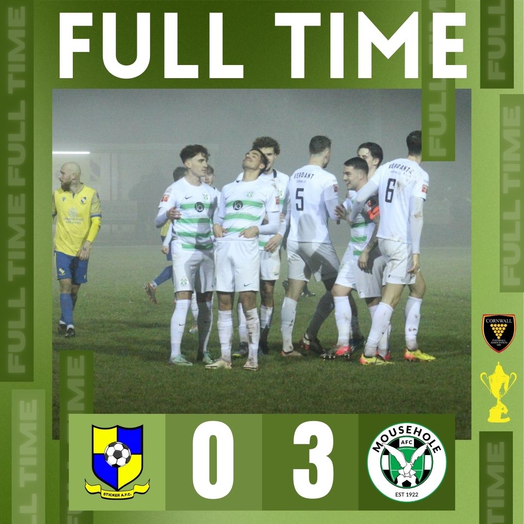 STICKER 0-3 MOUSEHOLE | Cornwall Senior Cup QF | Tue 14th Jan 2025 ...